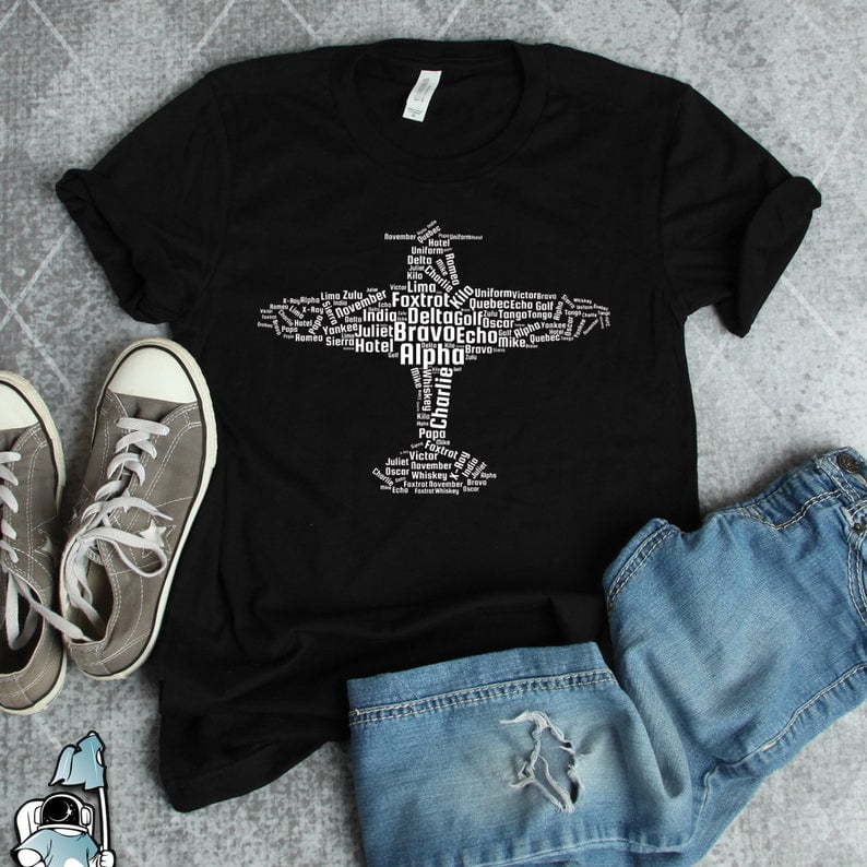 Aviation Phonetic Alphabet Tee - Pilot Airplane Gift Shirt - Walmart.com