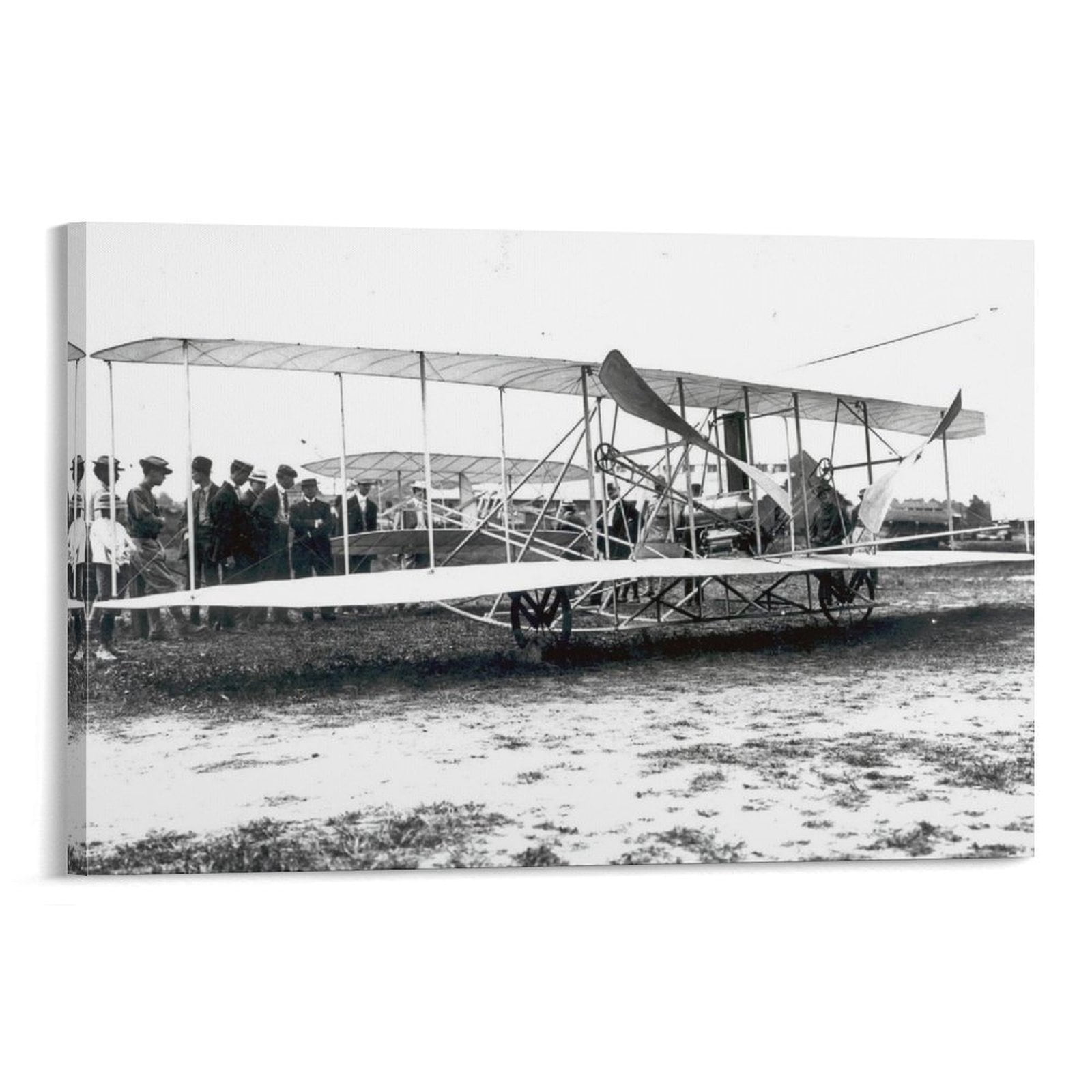 Aviation Pioneers Wright Brothers Retro Poster Painting On Canvas Wall ...