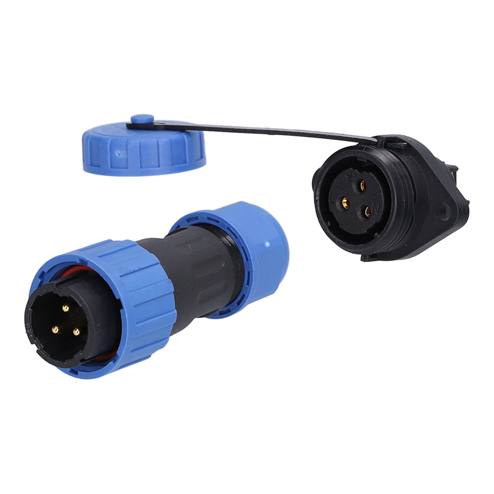 Neyseki Aviation Plug Socket 3 Pin Male Female Waterproof Power ...