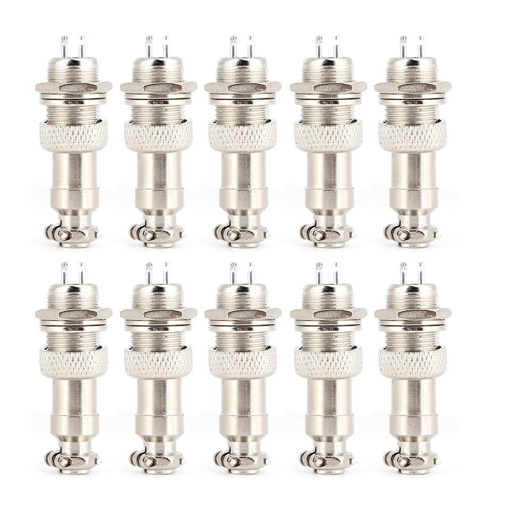 Aviation Socket Plug GX12-2 Core Connector Signal Transmission 10-Piece ...