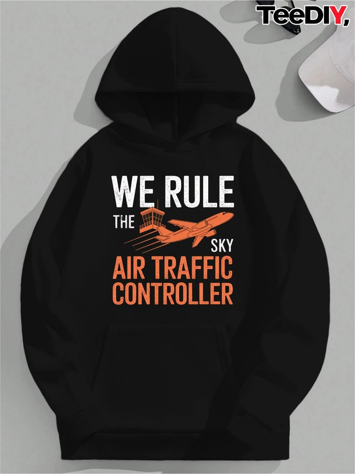 Aviation Themed Airplane Air Traffic Controller Graphic Pullover Hoodie ...