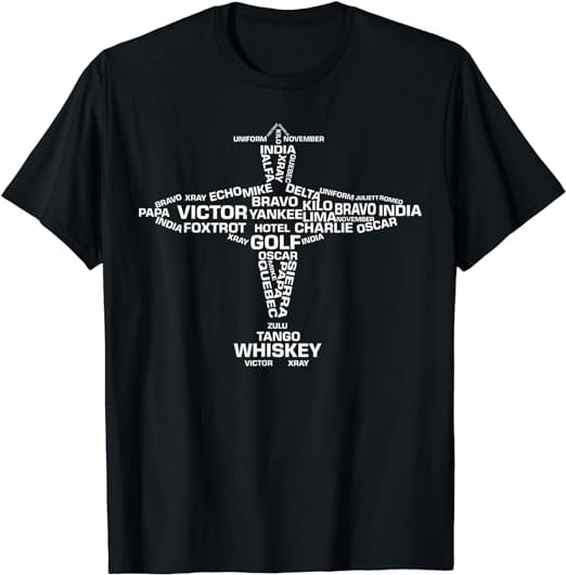Aviation language code Phonetic Aviation Alphabet T-Shirt - Walmart.com