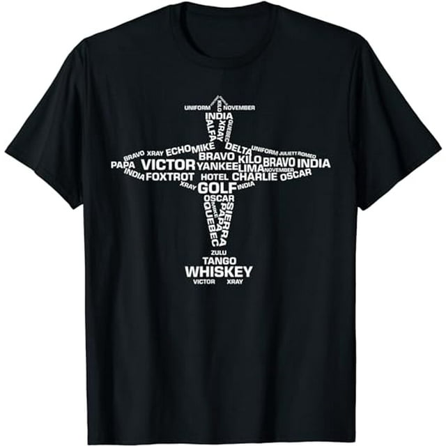 Aviation language code Phonetic Aviation Alphabet T-Shirt - Walmart.com