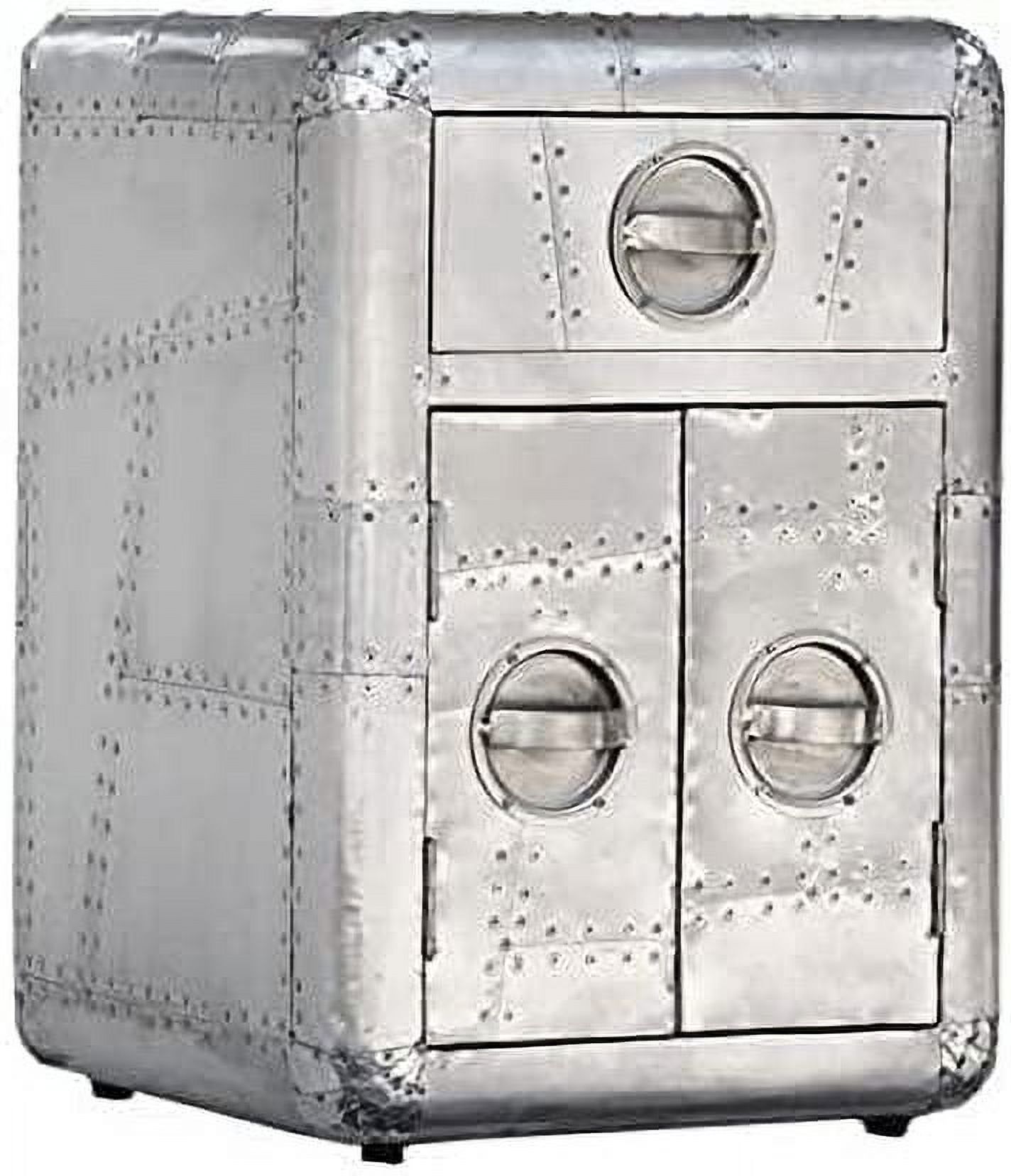 Aviator Aero Aluminum Side End Table, Bed Side One Drawer,2 Doors Han ...