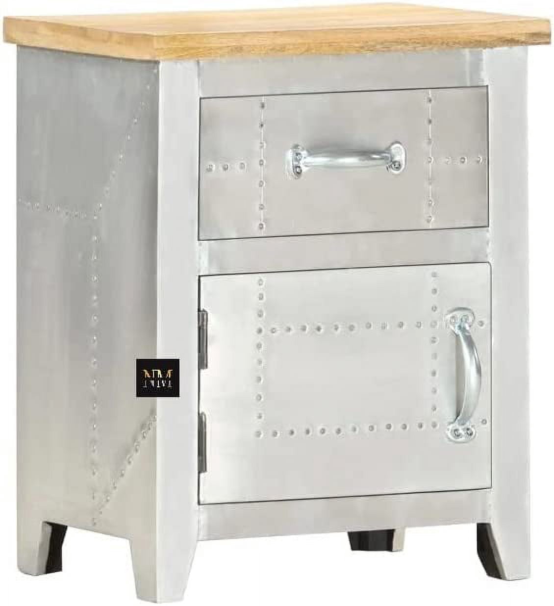 Aviator Aluminum Industrial Vintage Designer Bedside Cabinet Aviator ...