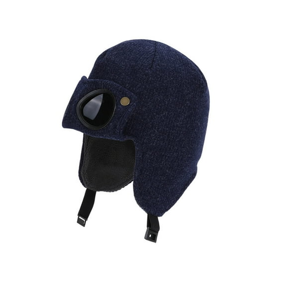 Aviator Hat Kids Winter Aviator Hat with Removable Goggles Boys Girls ...