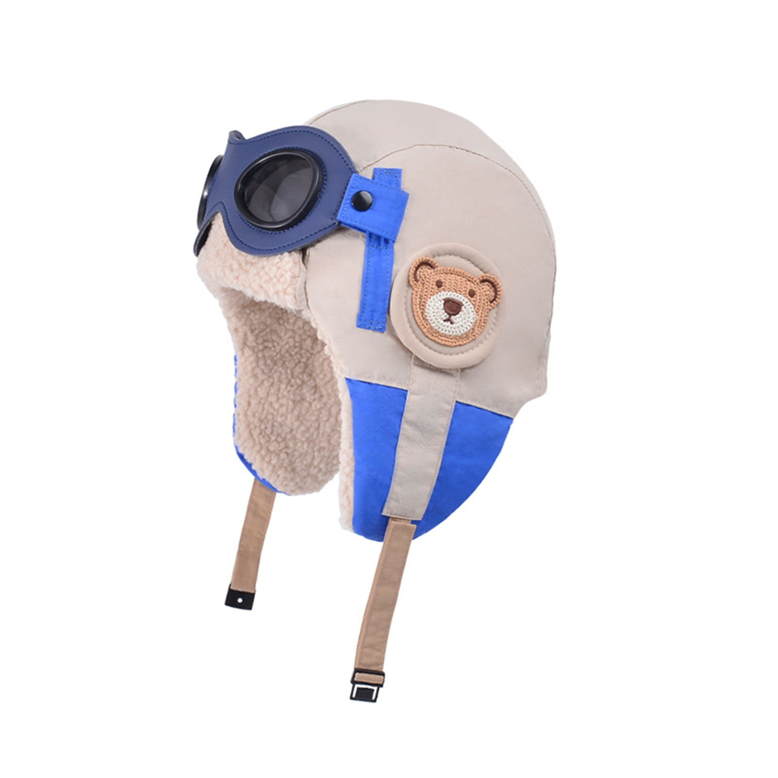 Aviator Hat Kids Winter Aviator Hat with Removable Goggles Boys Girls ...