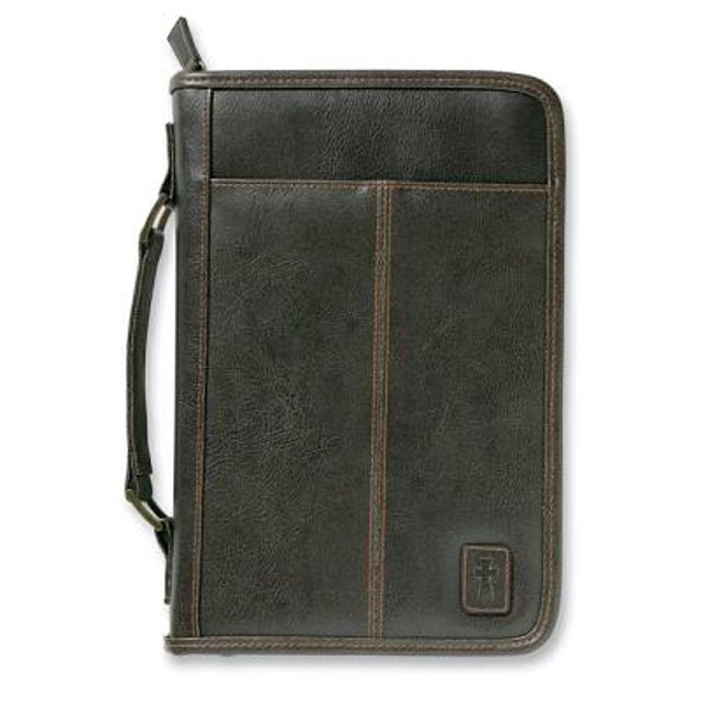 Aviator Leather-Look Brown Extra Large Book and Bible Cover - Walmart.com