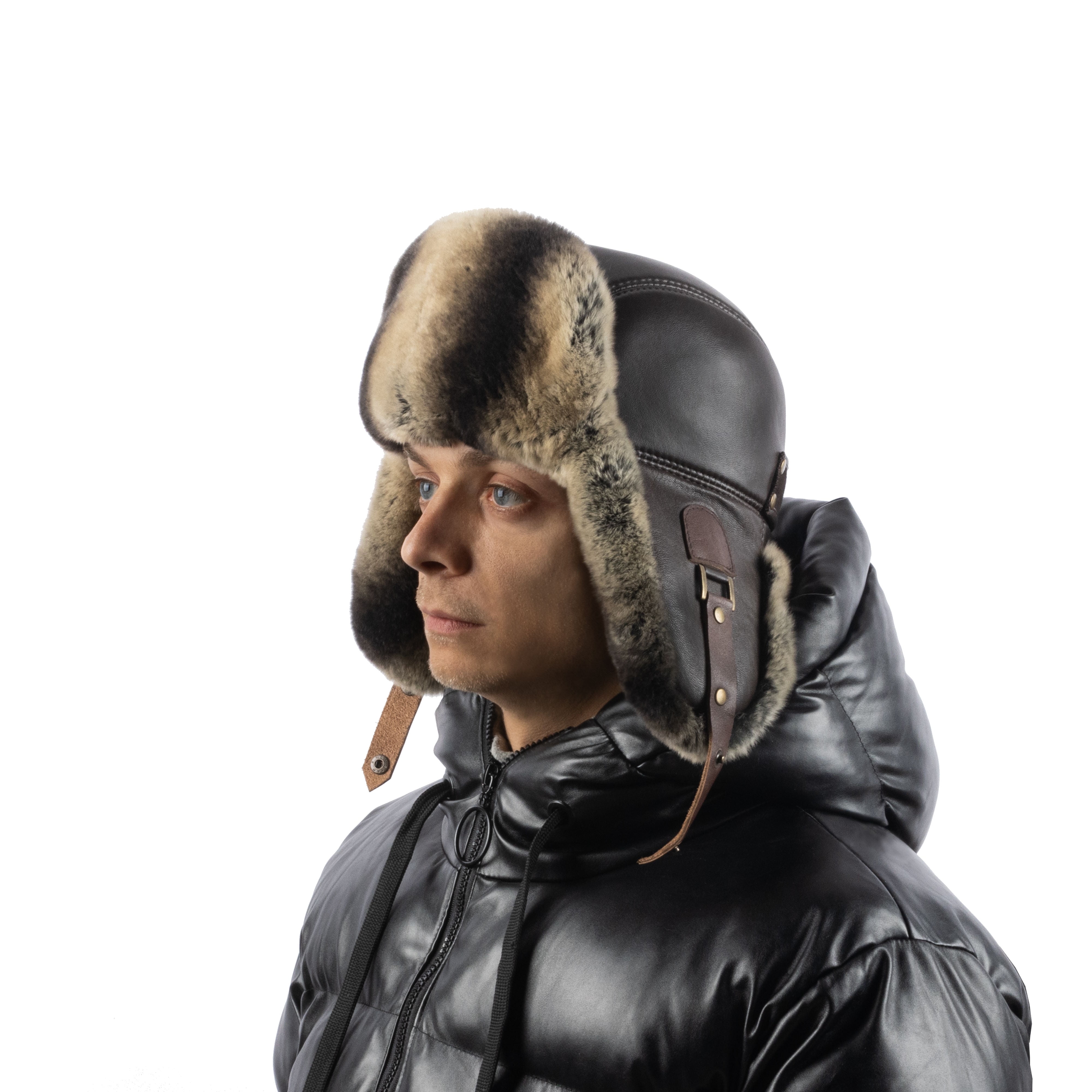 Aviator Russian Ushanka Trapper Hat Winter Hat Outdoor Warm Hat for Men ...