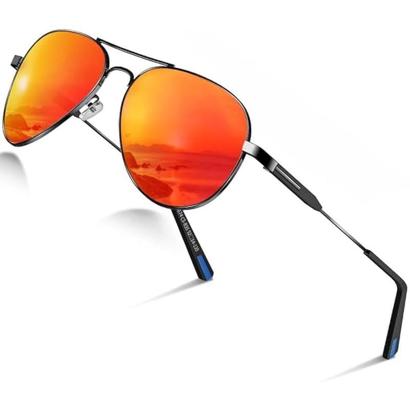 Aviator Sunglasses for Men Women Polarized Retro Vintage Shades ...