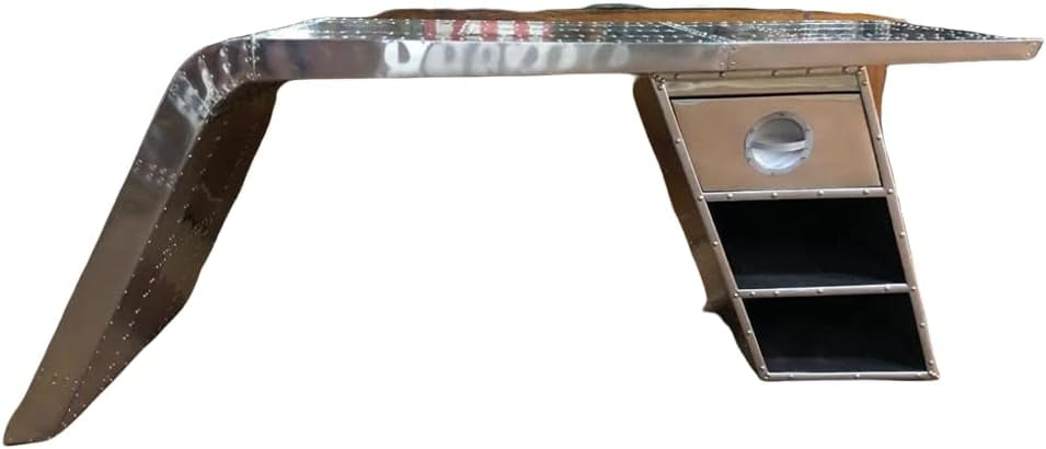Aviator Wing Desk Aluminium Table Aviator Furniture - Walmart.com