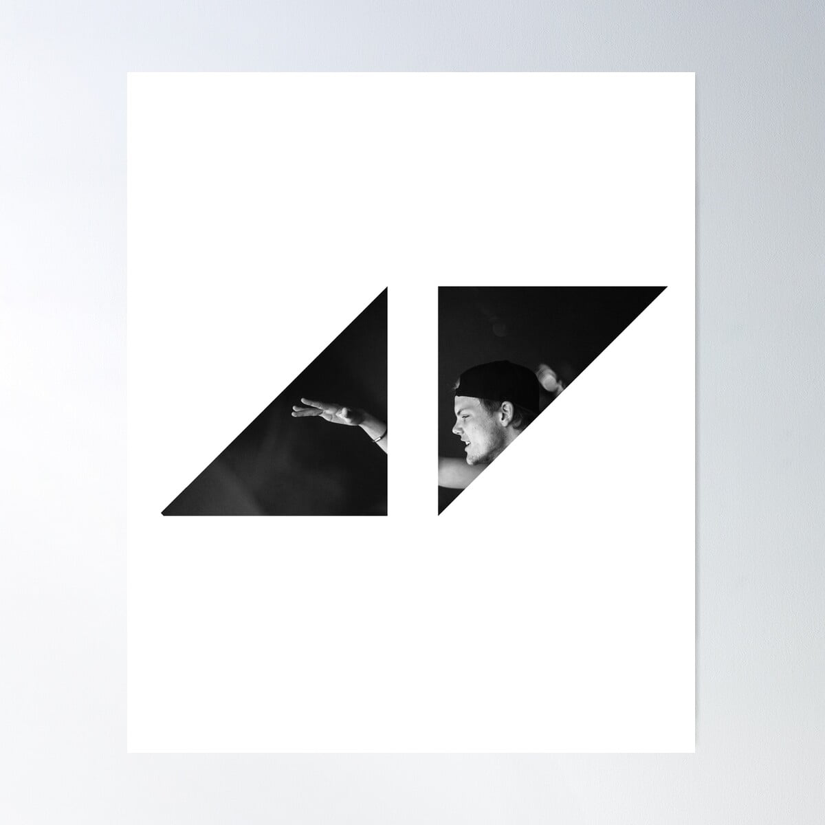 Avicii Songs Triangle Logo Poster Wall Art, Modern Wall Decor For ...