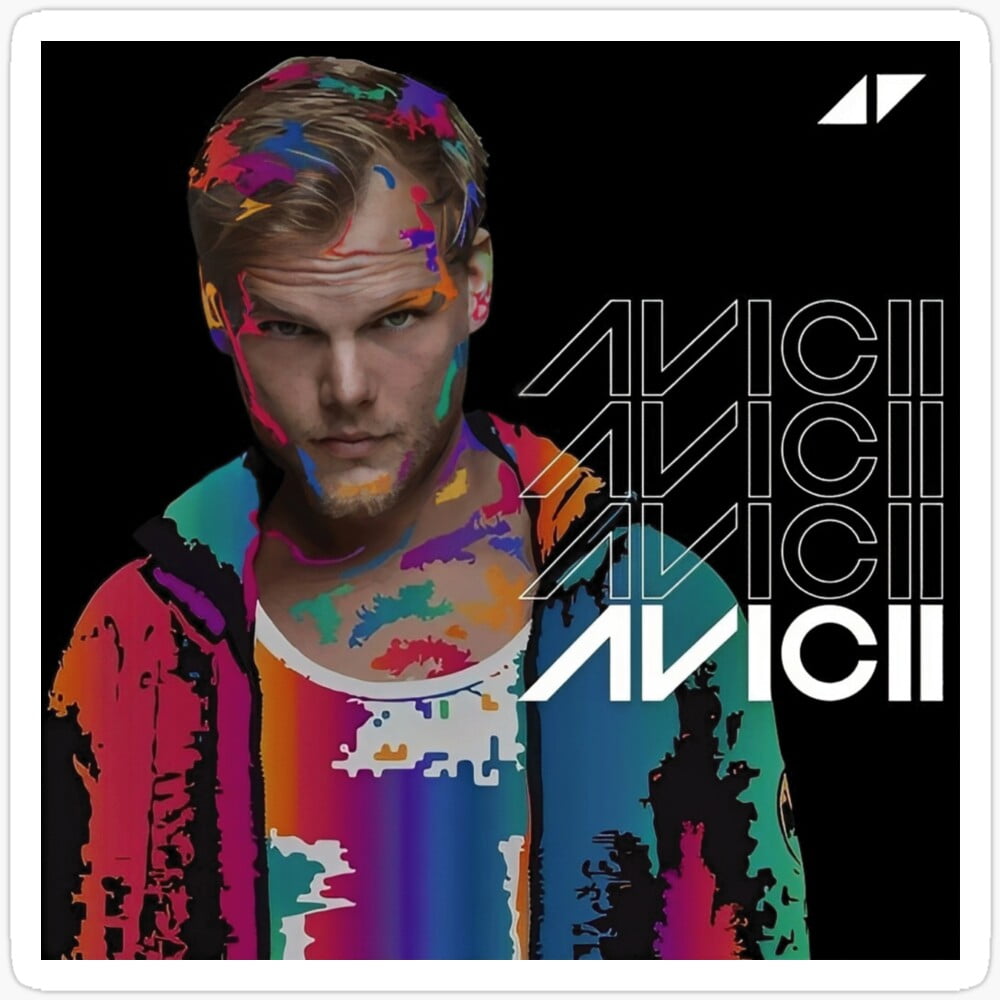 Avicii Sticker Phone Decal Water Bottle Stickers Car Decals, Laptop ...