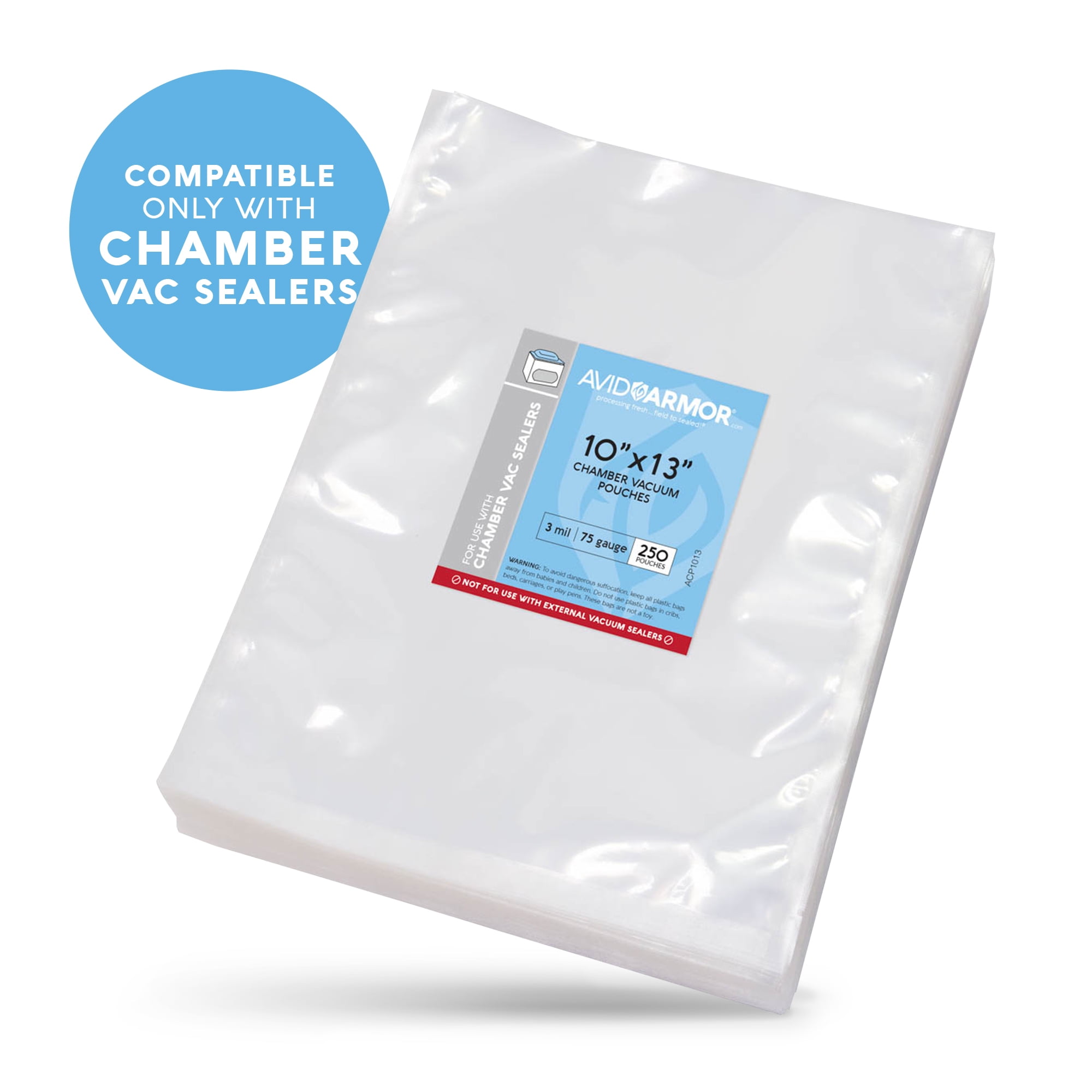 "Avid Armor Vacuum Packaging Bags, 10""x13"" Chamber Machine Pouches ...