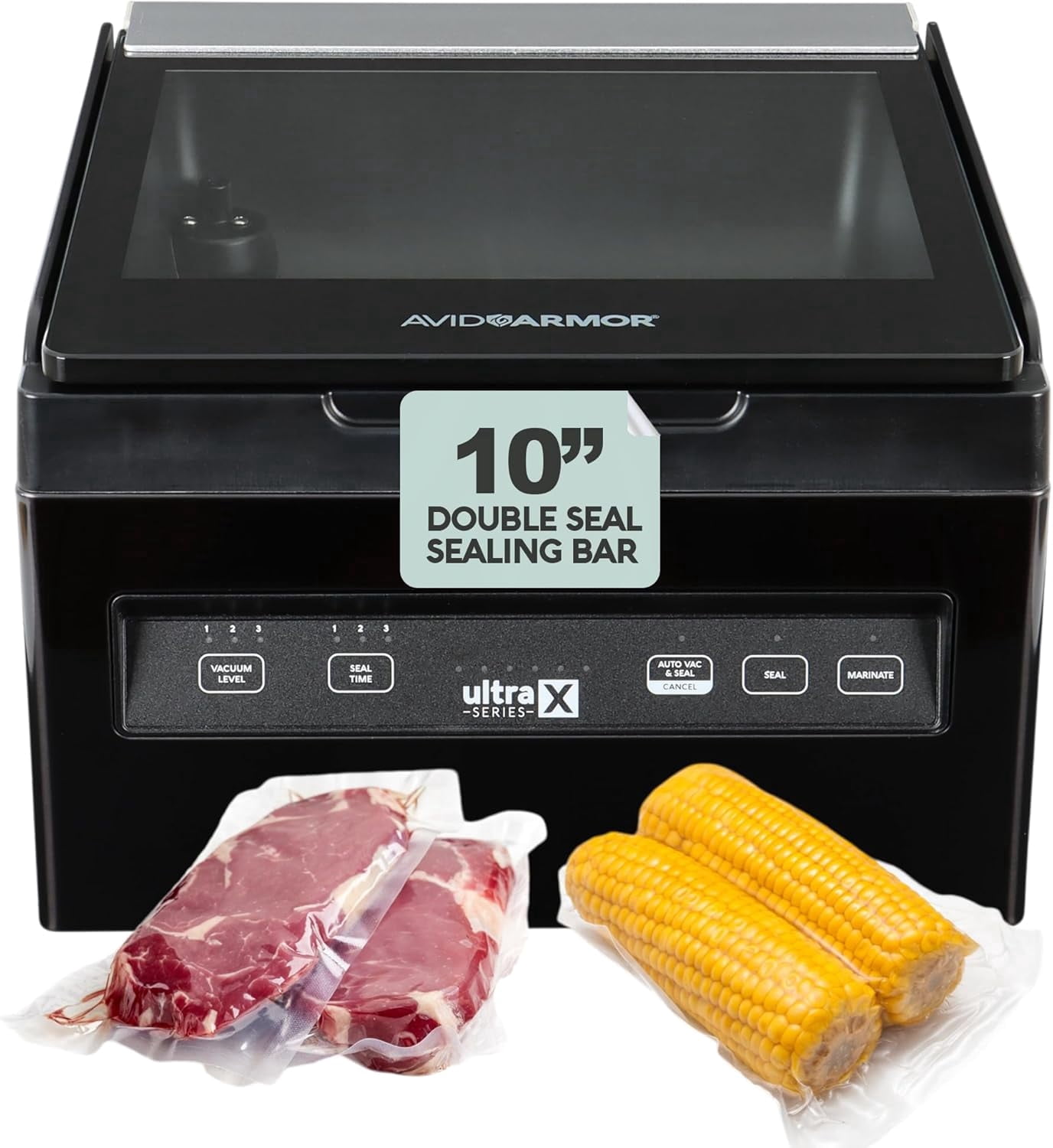 Avid Armor USVX Ultra Series Chamber Vacuum Sealer, 10 Inch Seal Bar ...