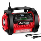 Avid Power Tire Inflator Air Compressor, 12V DC / 110V AC Dual Power ...