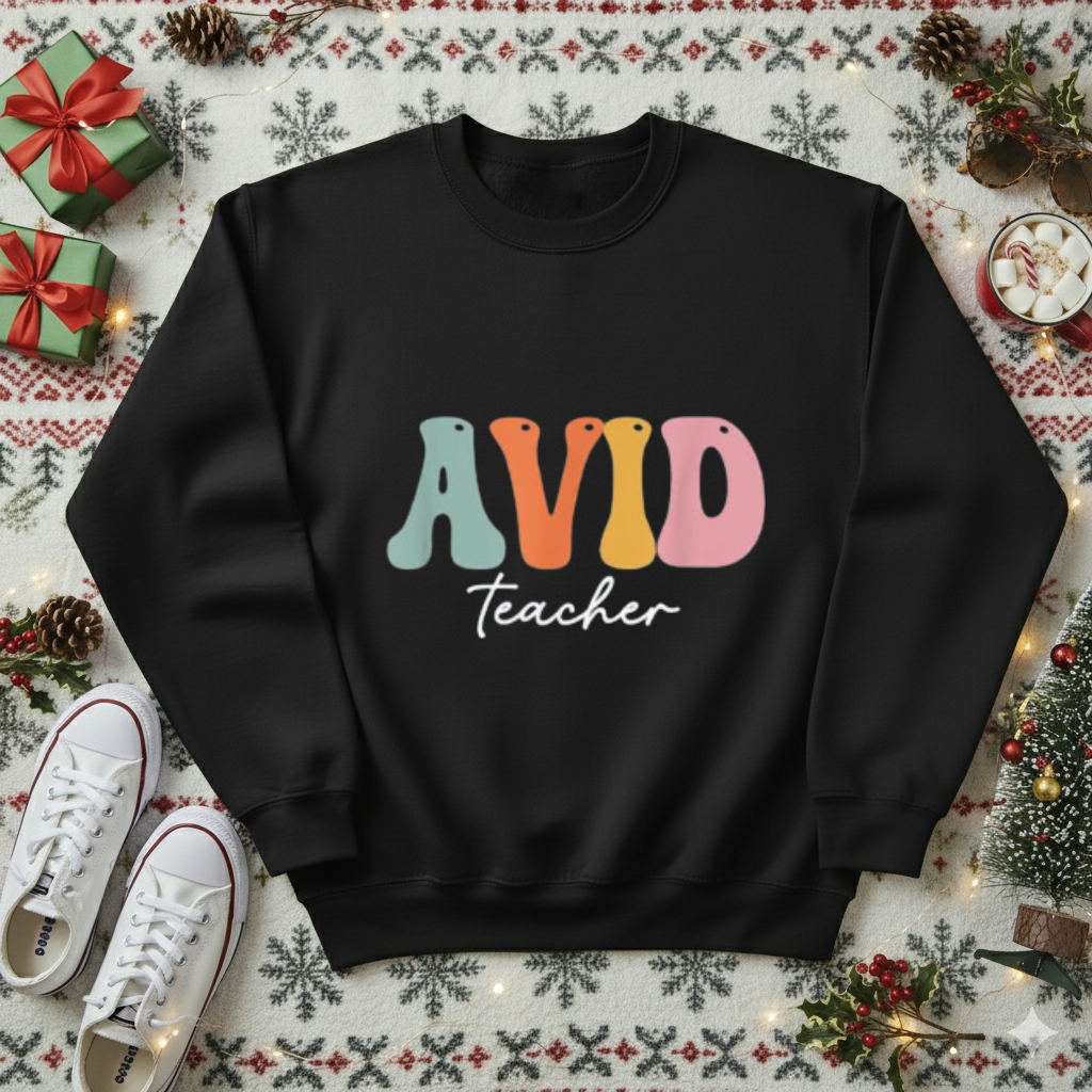 Avid Teacher Squad Supplies Appreciation Classroom Funny Quote ...
