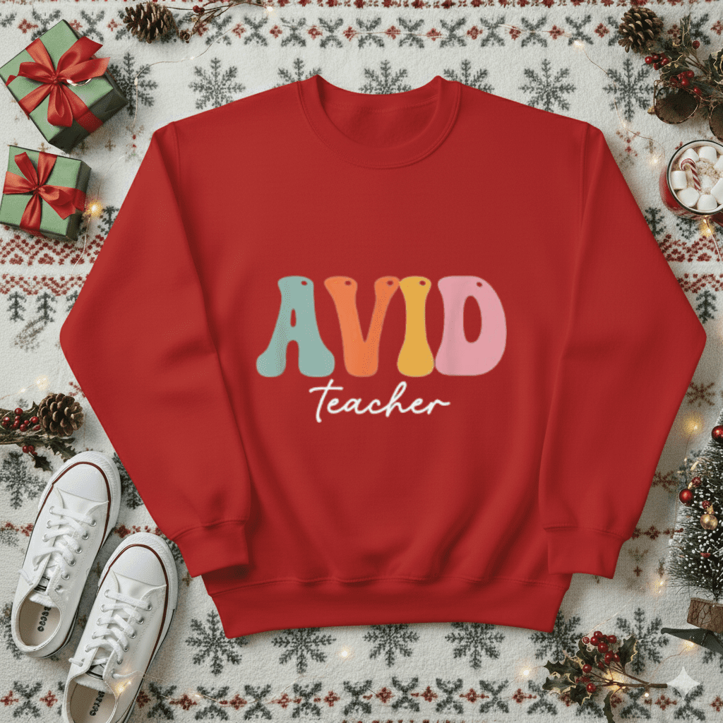 Avid Teacher Squad Supplies Appreciation Classroom Funny Quote ...