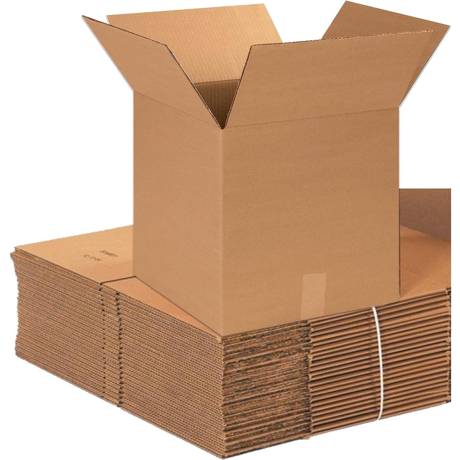 Aviditi 14 x 14 x 14 Corrugated Cardboard Boxes, Medium 14"L x 14"W x ...