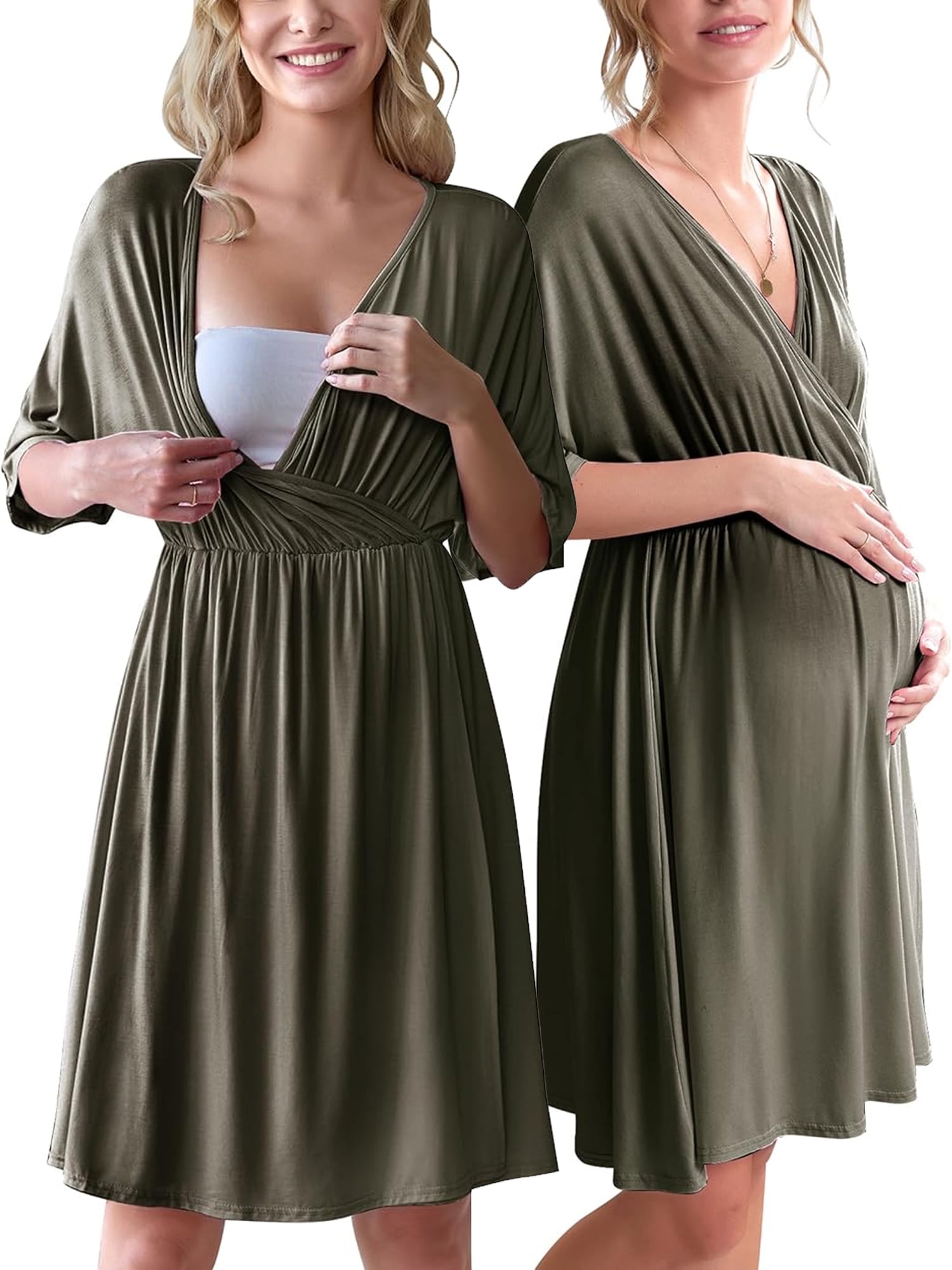 Avidlove Maternity Dress 3 in 1 Labor/Delivery/Hospital Gown Maternity ...