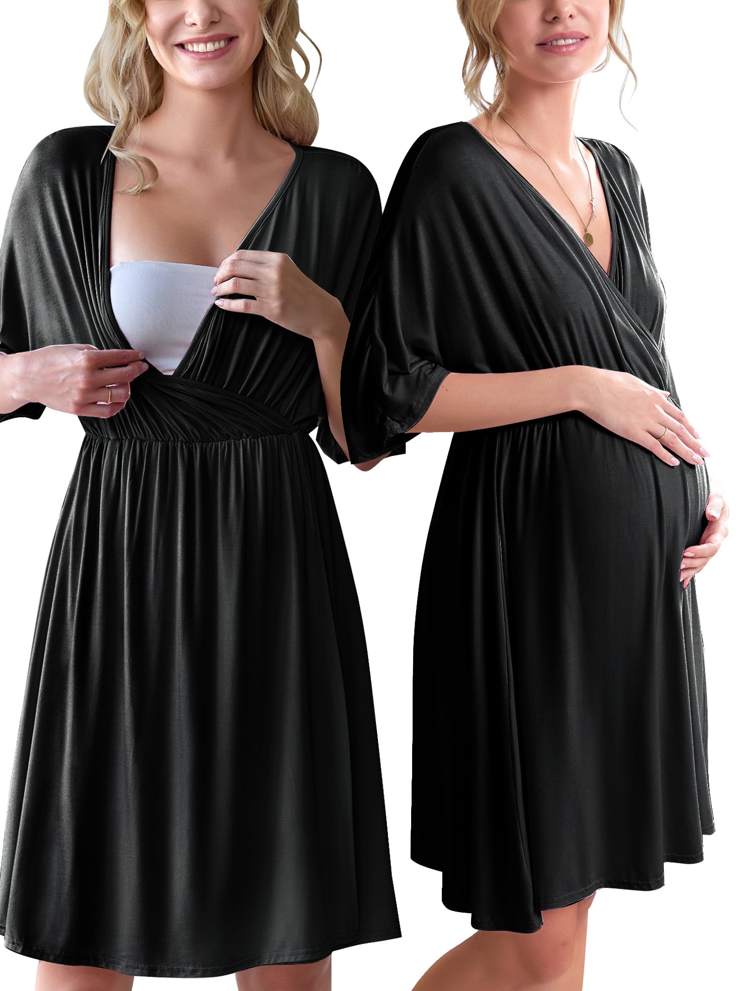 Avidlove Maternity Dress for Photoshoot 3 in 1 Labor/Delivery/Hospital ...