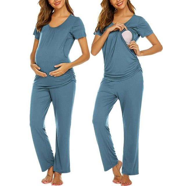 Avidlove Maternity Nursing Pajama Sets Labor Delivery Pjs Louge Set ...