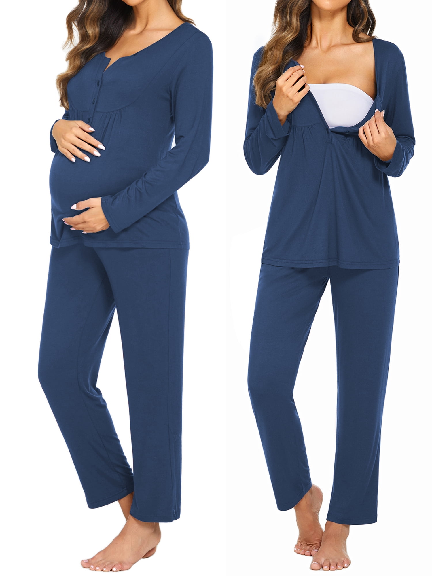 Avidlove Maternity Nursing Pajamas Set Labor Delivery Breastfeeding ...