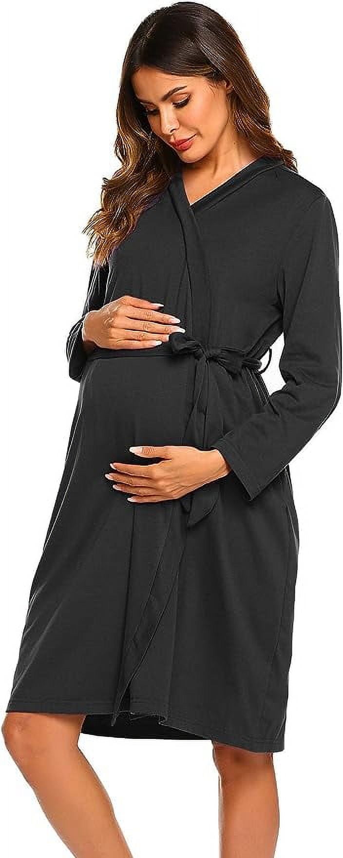 Avidlove Maternity Robe Labor Delivery Nursing Gown Hospital ...