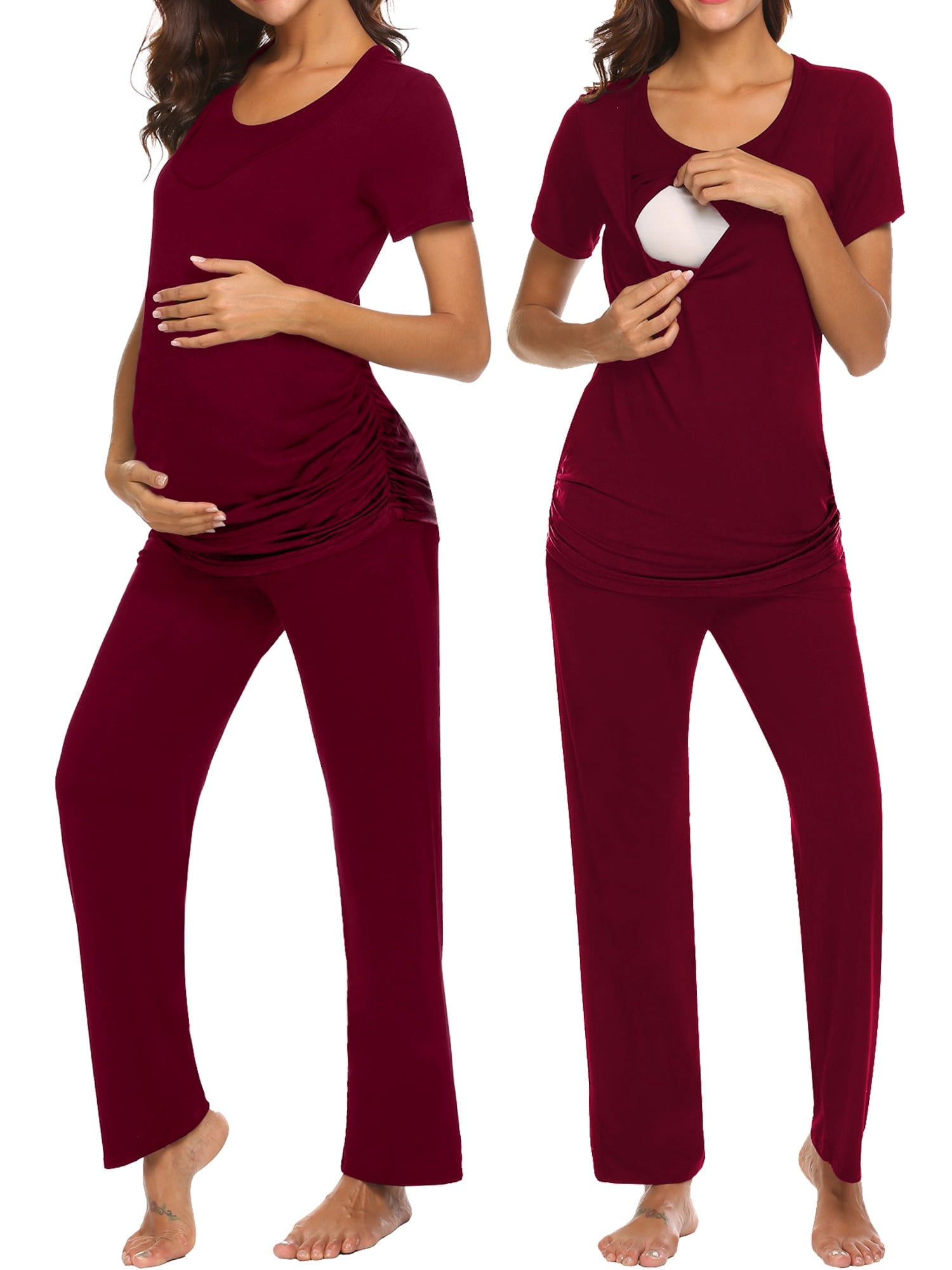 Avidlove Women Maternity Nursing Pajama Set Breastfeeding Sleepwear ...