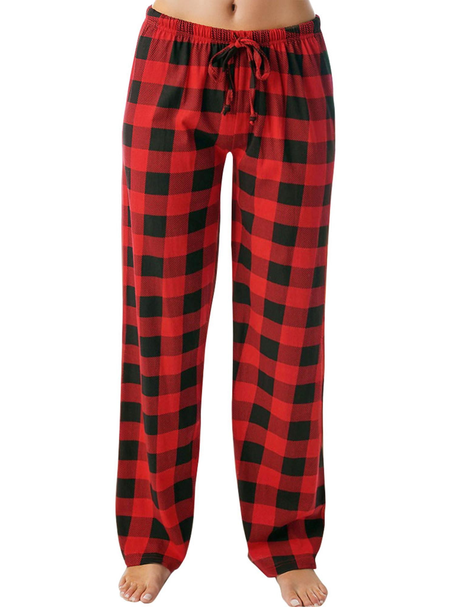 Avidlove Women Pajama Pants Stretch Buffalo Plaid Pjs Bottom Drawsting ...