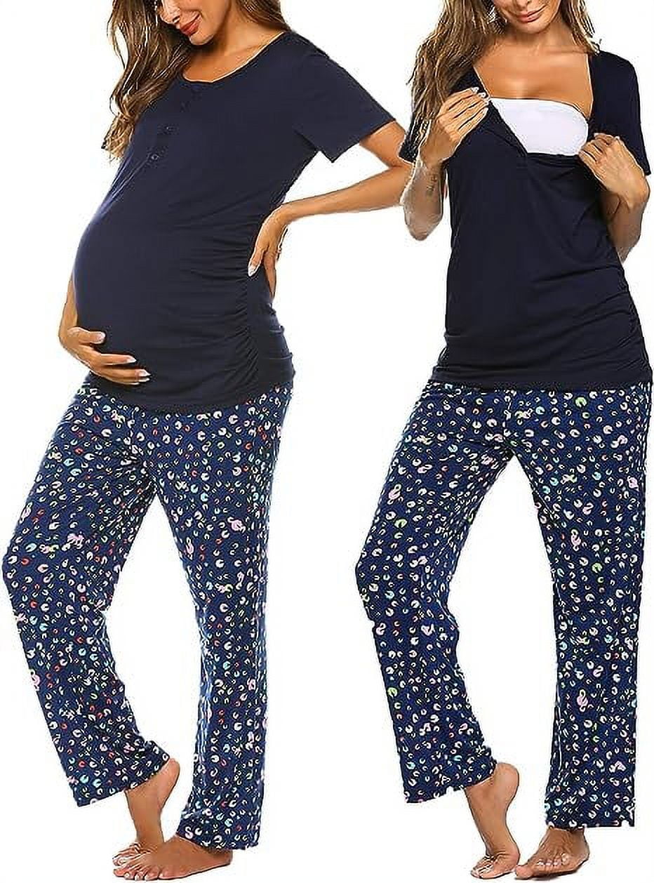 Avidlove Women Maternity Nursing Pajamas Sets Breastfeeding Floral ...