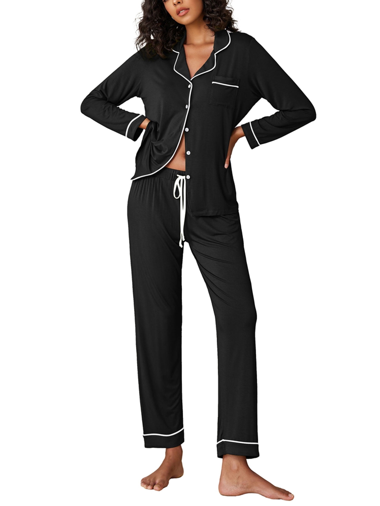 Avidlove Women's Pajama Sets Buttom Down Two Piece PJ Sets for Ladies ...