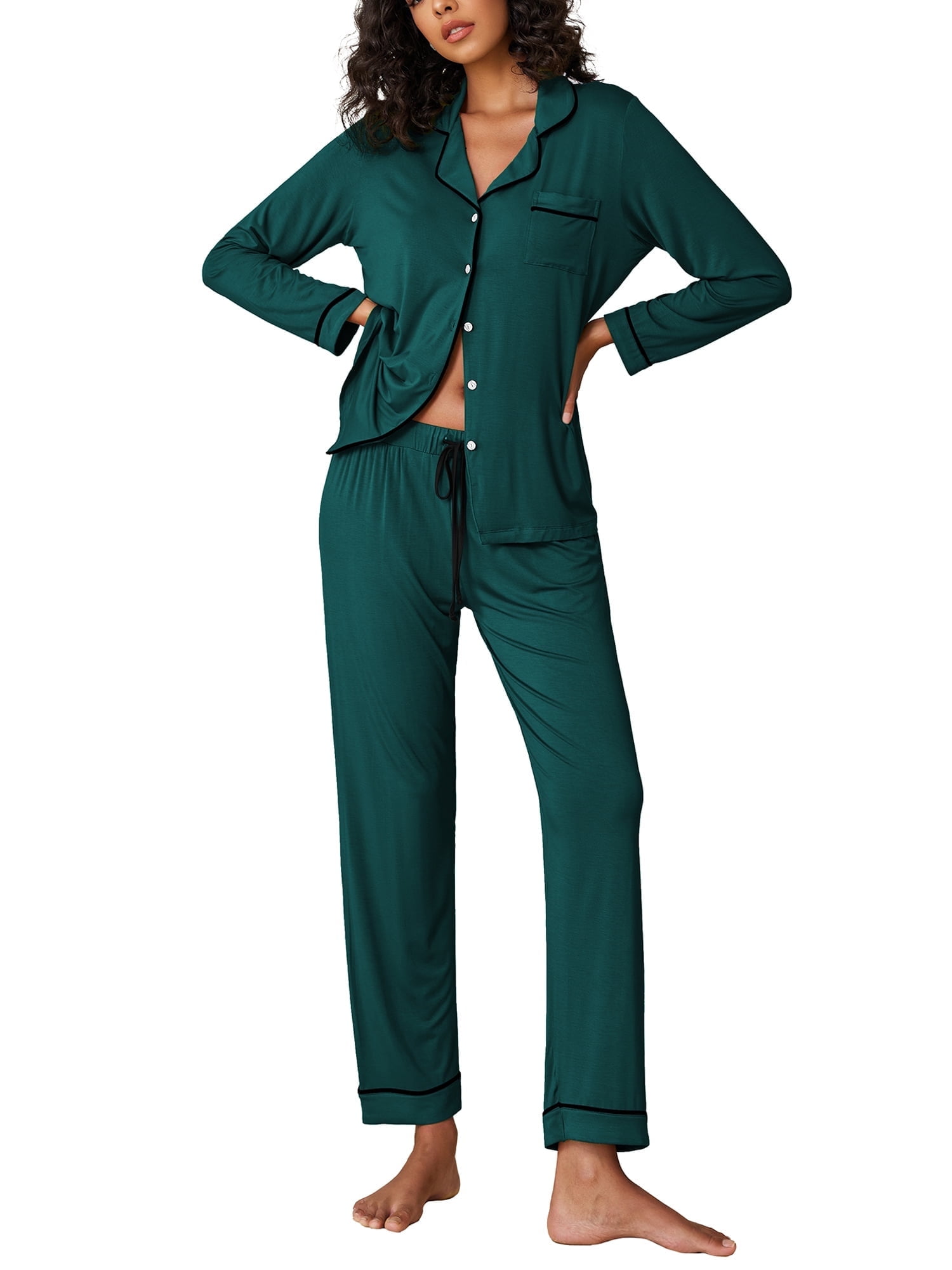 Avidlove Women's Pajama Sets Button Down Two Piece PJ Sets for Ladies ...