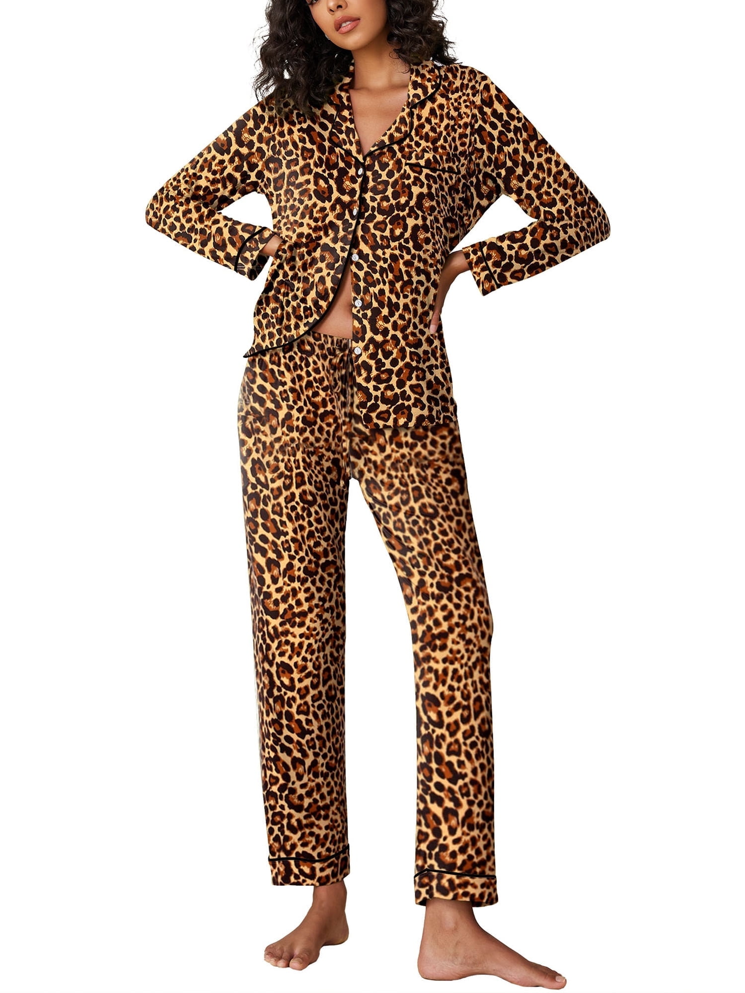 Avidlove Women's Pajama Sets Button Down Two Piece PJ Sets for Ladies ...