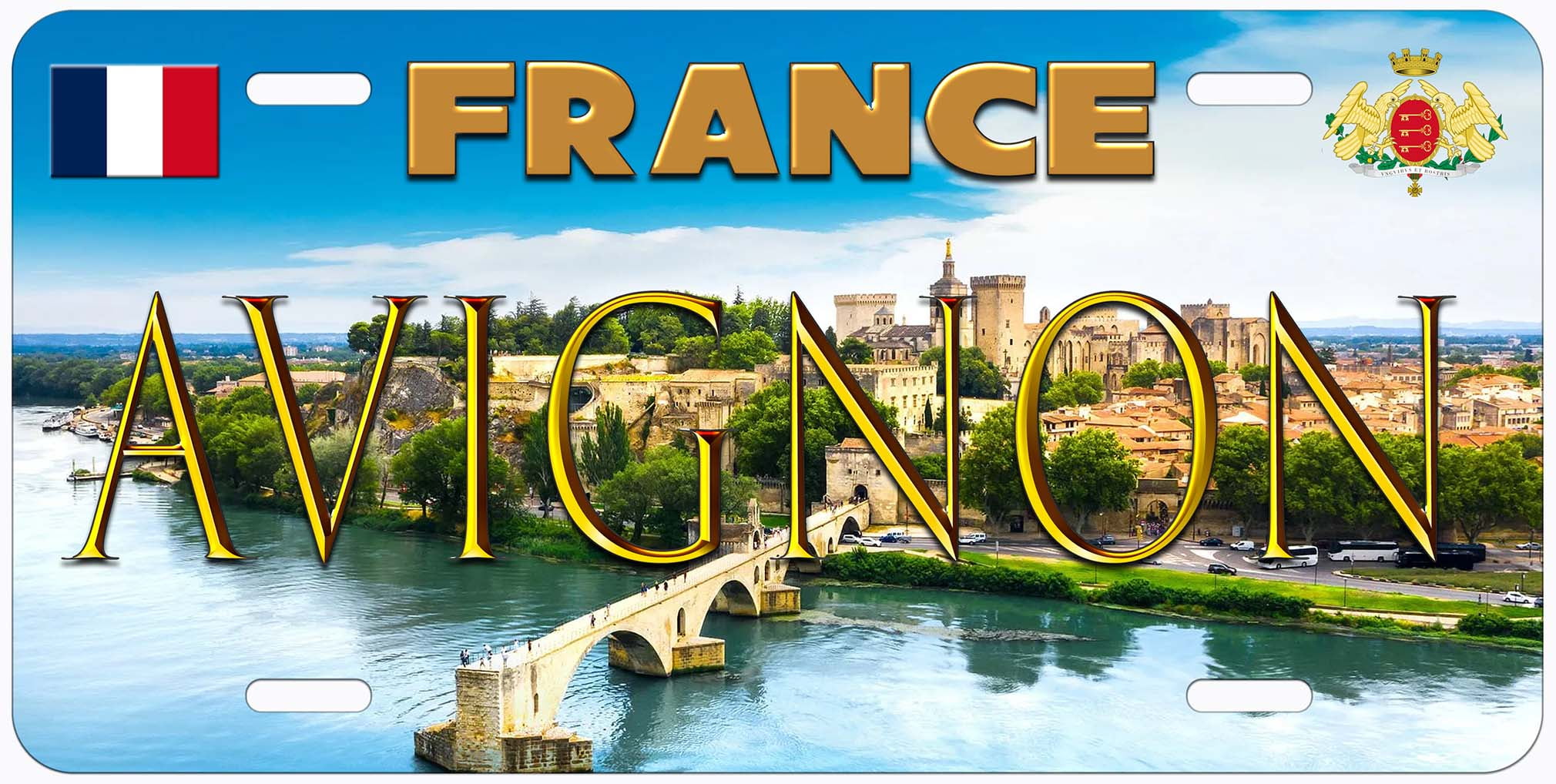 Avignon France Novelty Car License Plate - Walmart.com