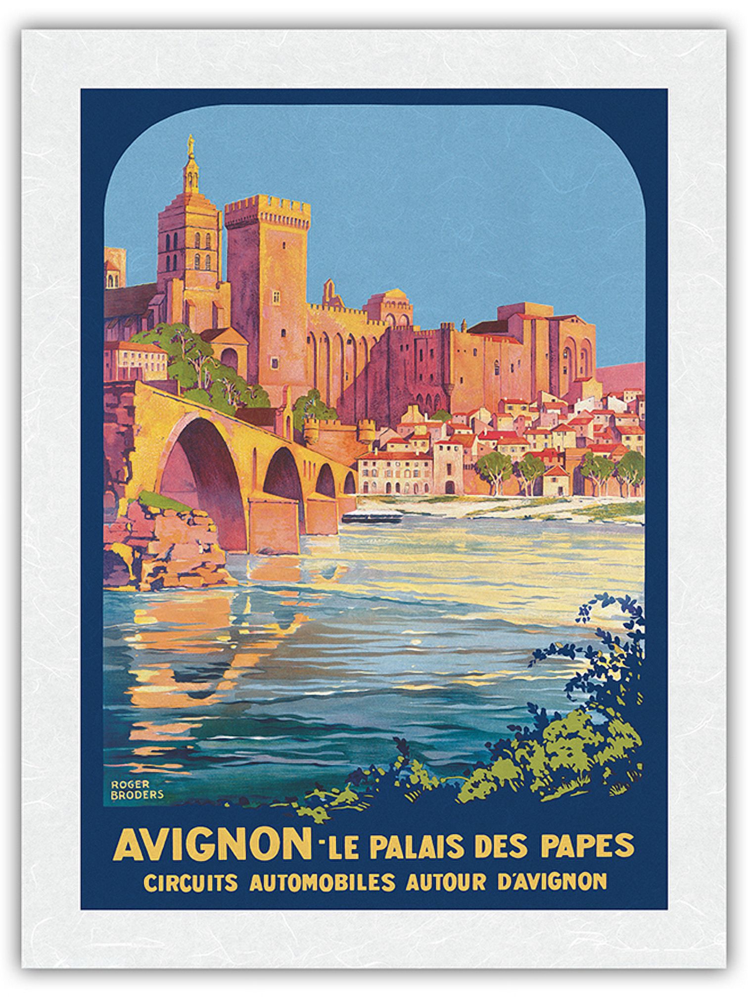 Avignon France - The Popes’ Palace (Le Palais des Papes) - Vintage ...