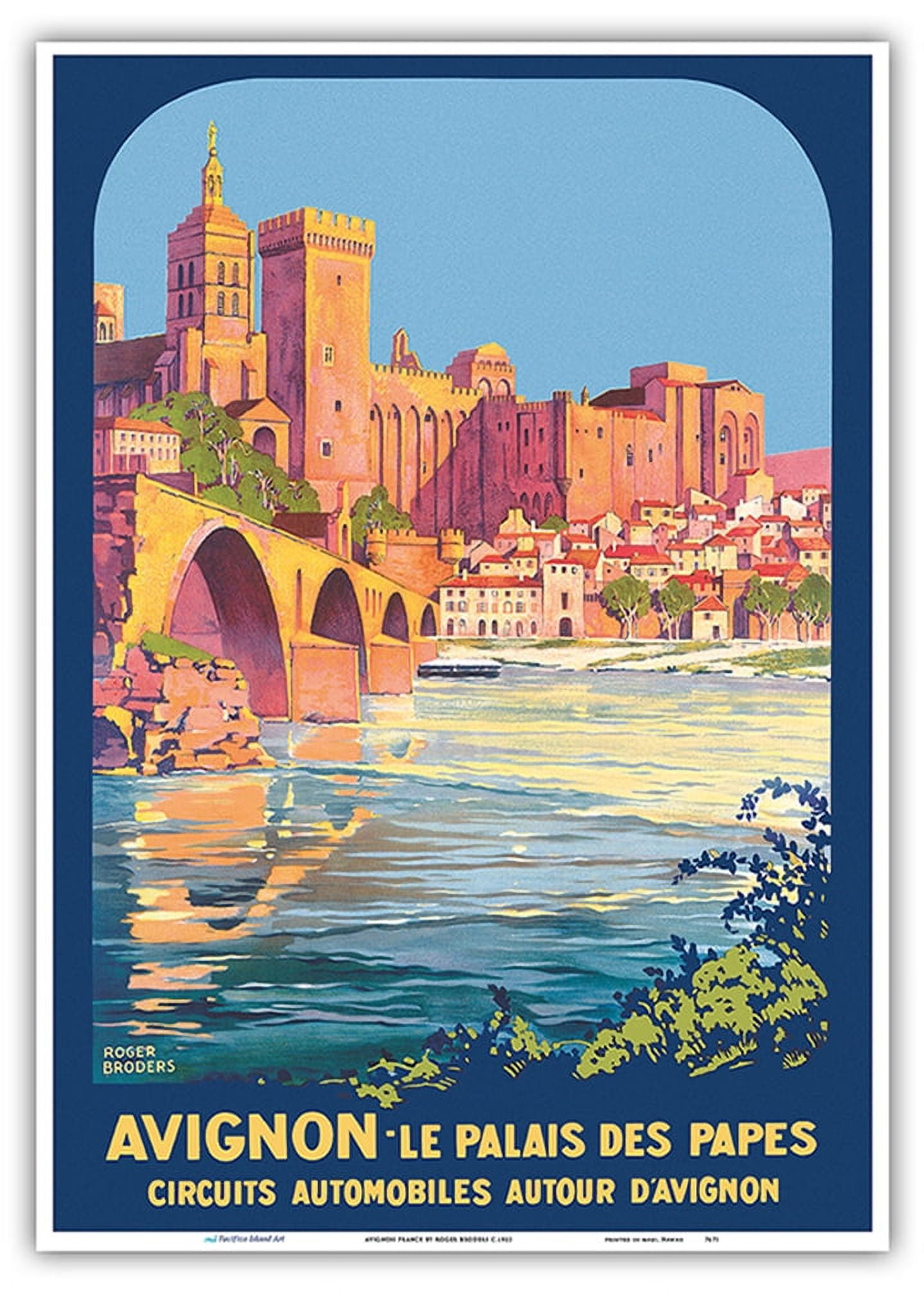 Avignon France - The Popes’ Palace (Le Palais des Papes) - Vintage ...