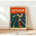 Avignon Lavender Cafe French Market Art Paper Print, Unframed Paper ...