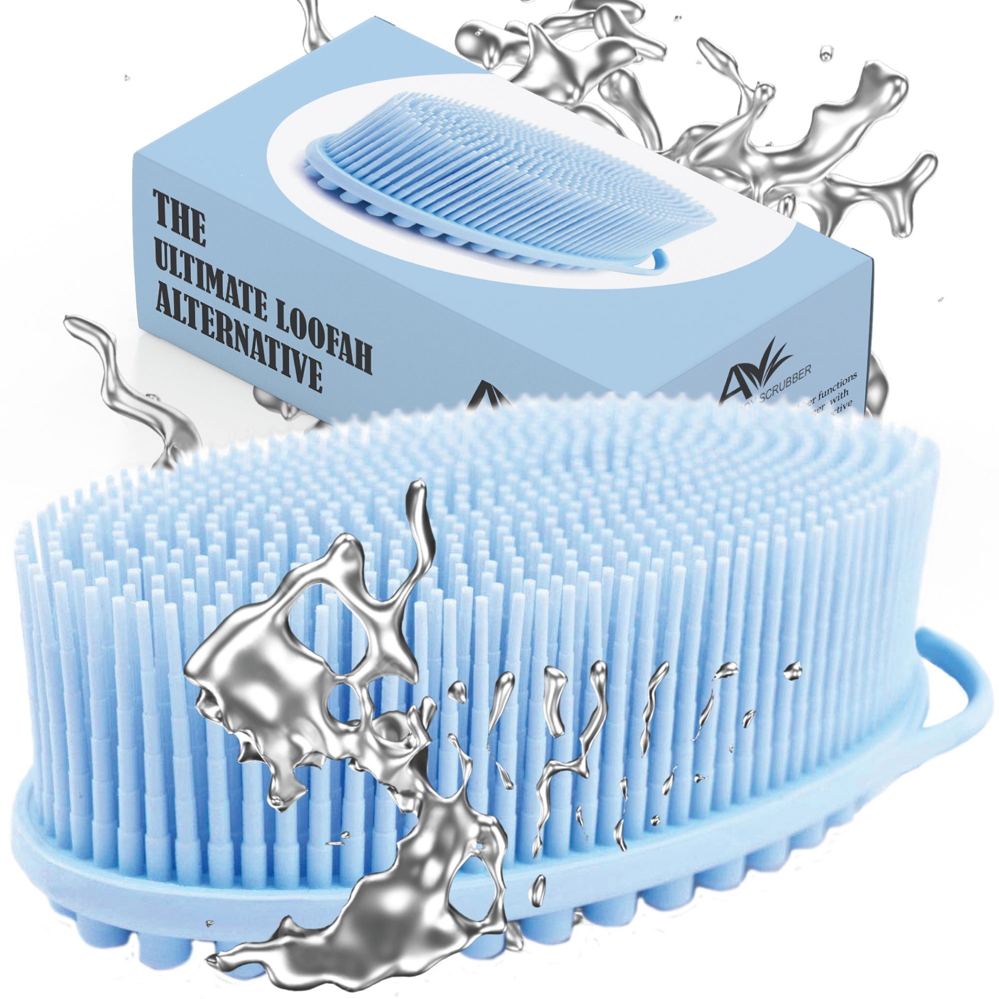 Avilana Silicone Body Scrubber Enhanced with Silver Infused Technology ...