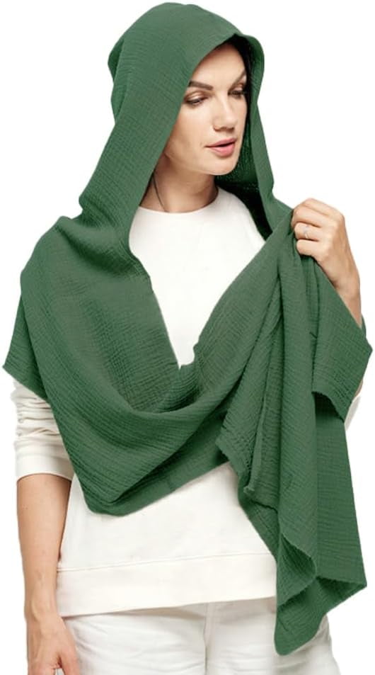 Avilego Shawl for Men Women Wasteland Punk Style Poncho with Hood ...