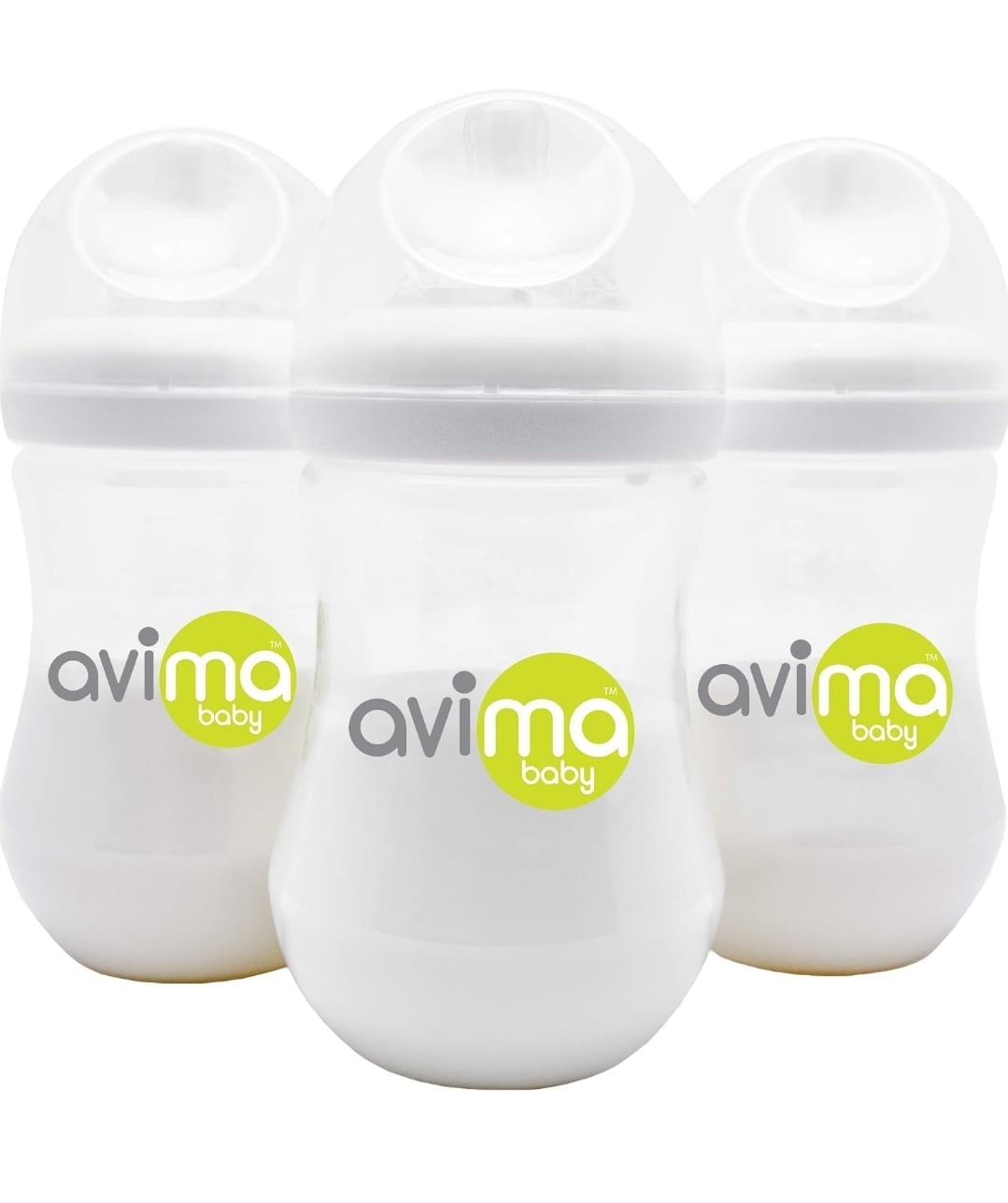 Avima Anti-Colic Baby Bottle, BPA-Free, Wide Neck, Medium Flow, 9 oz, Stage 2, 3 Pack - Walmart.com