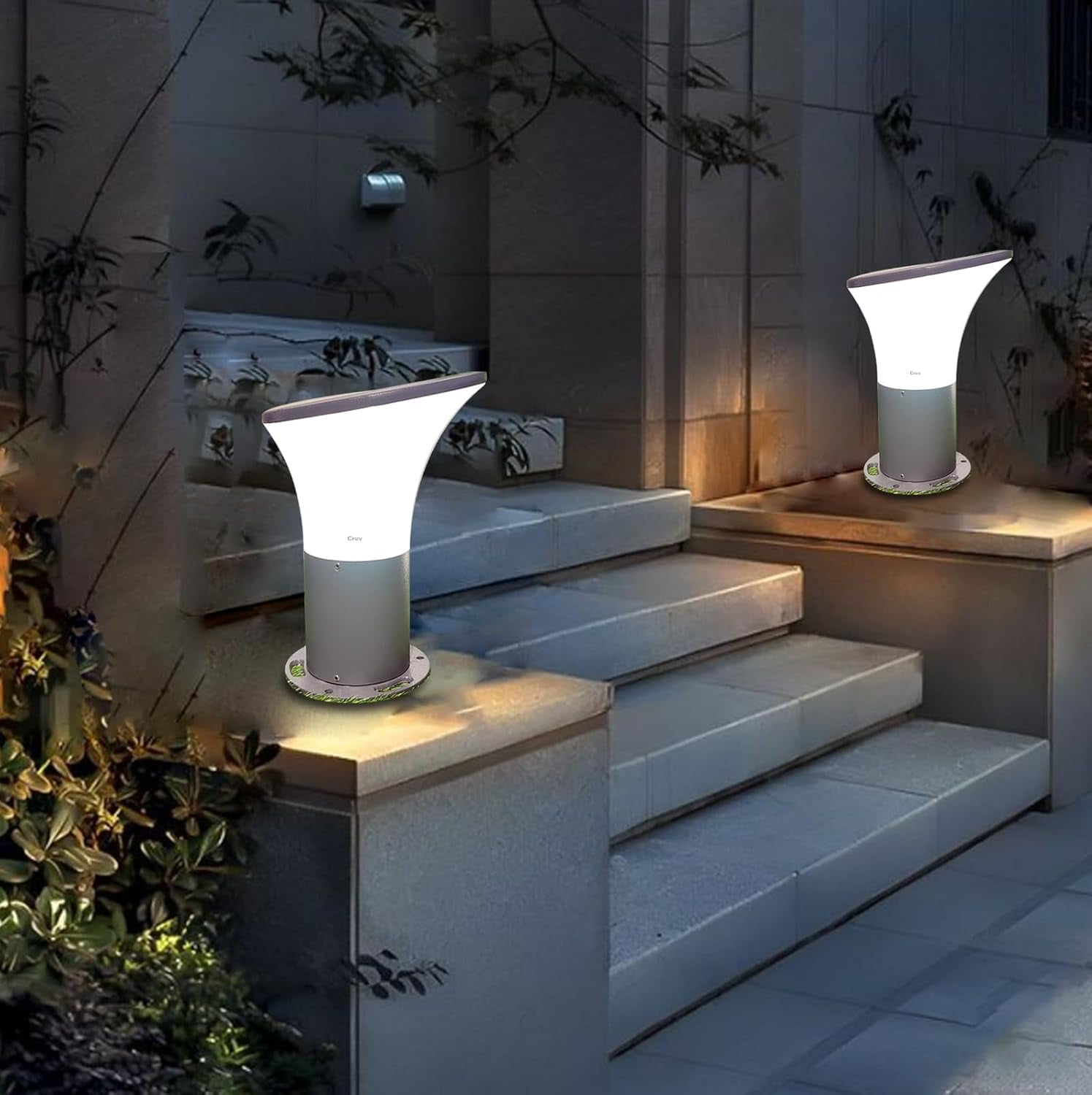 Avior gate Lights for Outdoor Waterproof gate Lights for Home gate Pack of 2 Main gate Lights ...