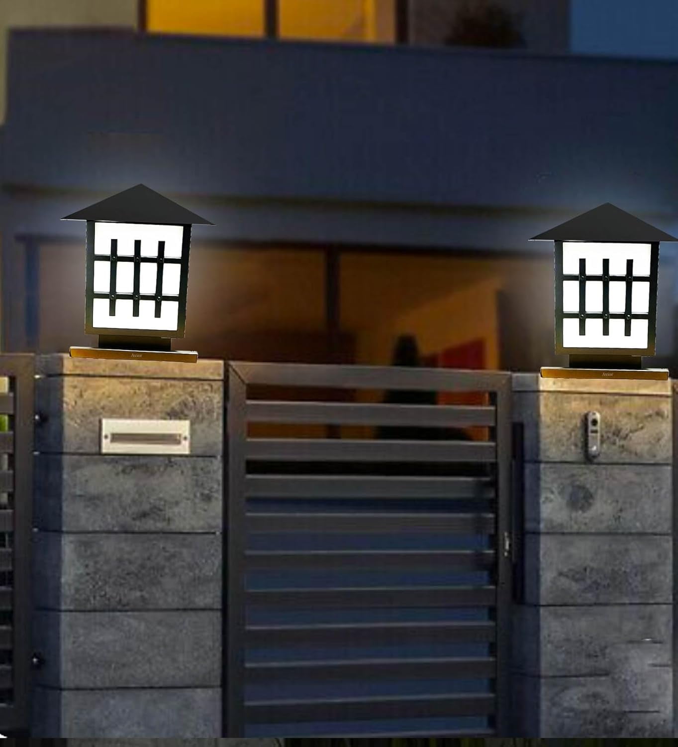 Avior gate Lights for Outdoor Waterproof gate Lights for Home gate Pack ...