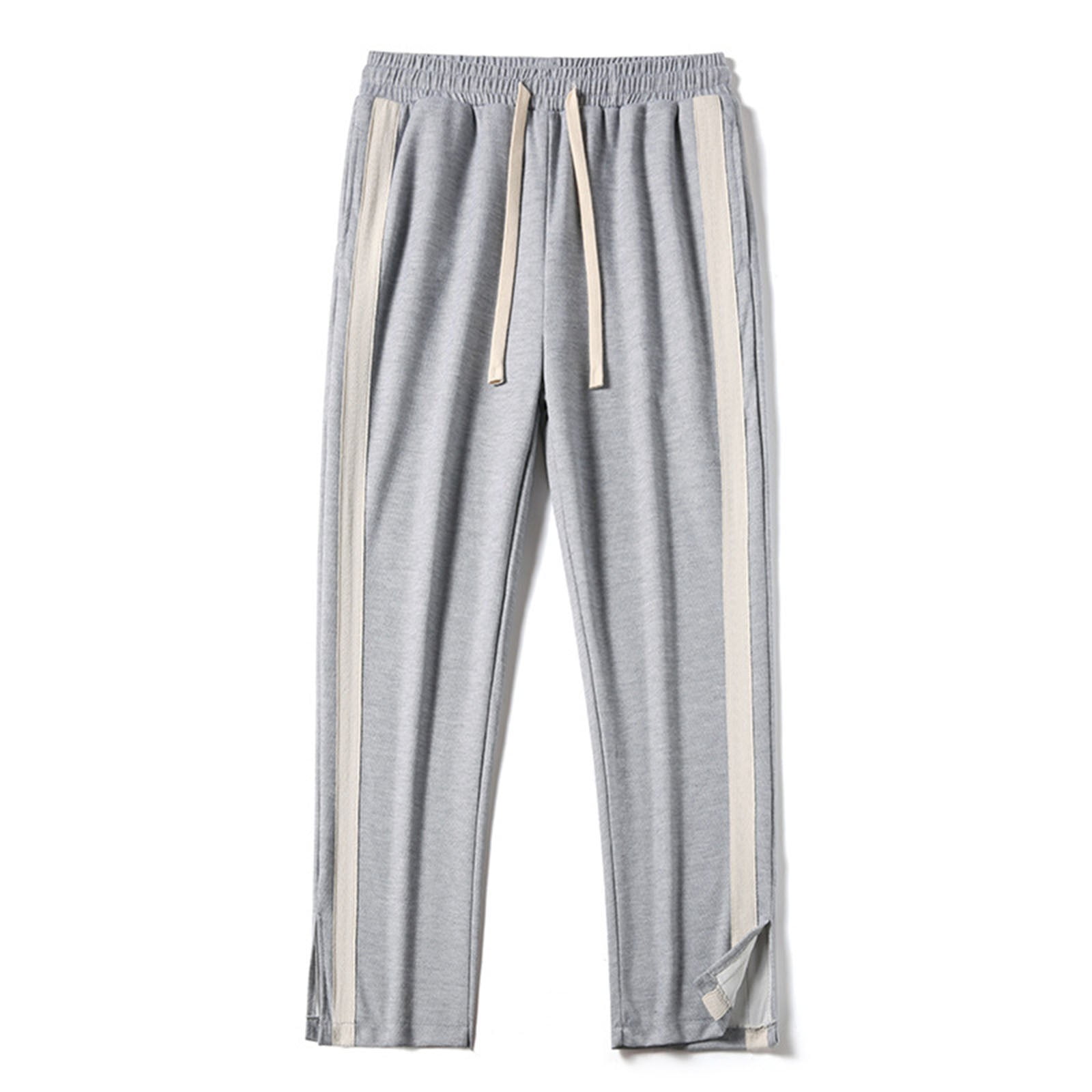 Avirosel Men's Casual Loose Pants Lightweight Straight Fit with Elastic ...