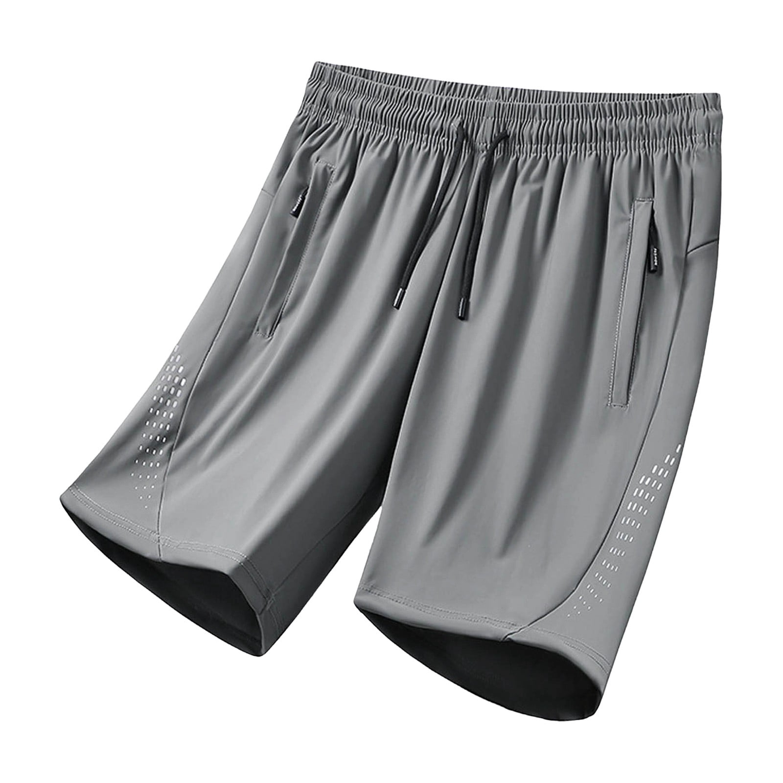 Avirosel Men's Casual Solid Color Fitness Training Shorts Elastic Waist ...