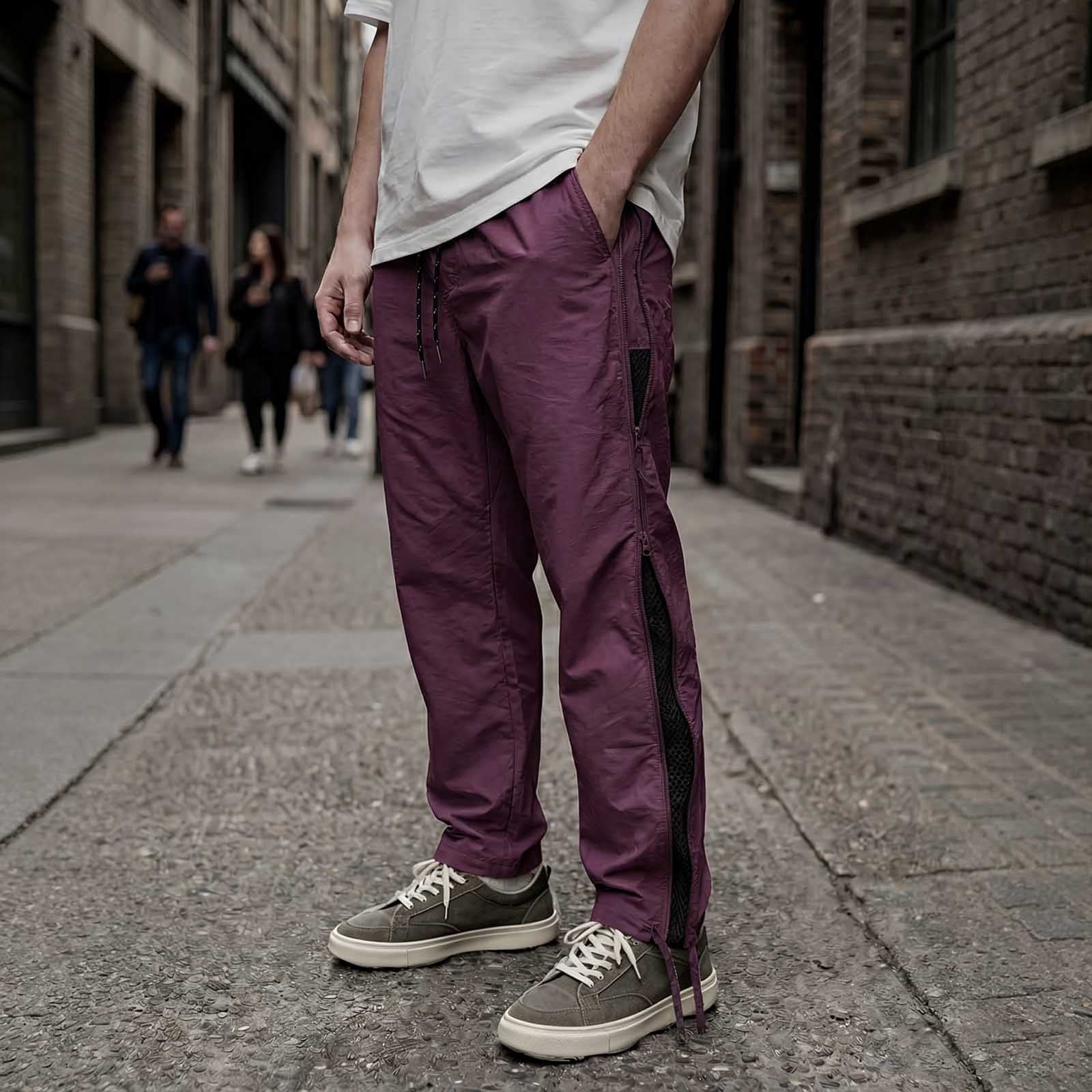 Avirosel Men's Casual Solid Color Relaxed Fit Breathable Jogger Pants ...