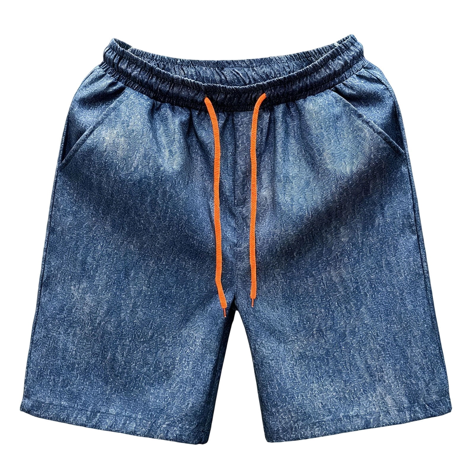 Avirosel Men's Casual Summer Polyester Shorts Straight Leg Loose ...