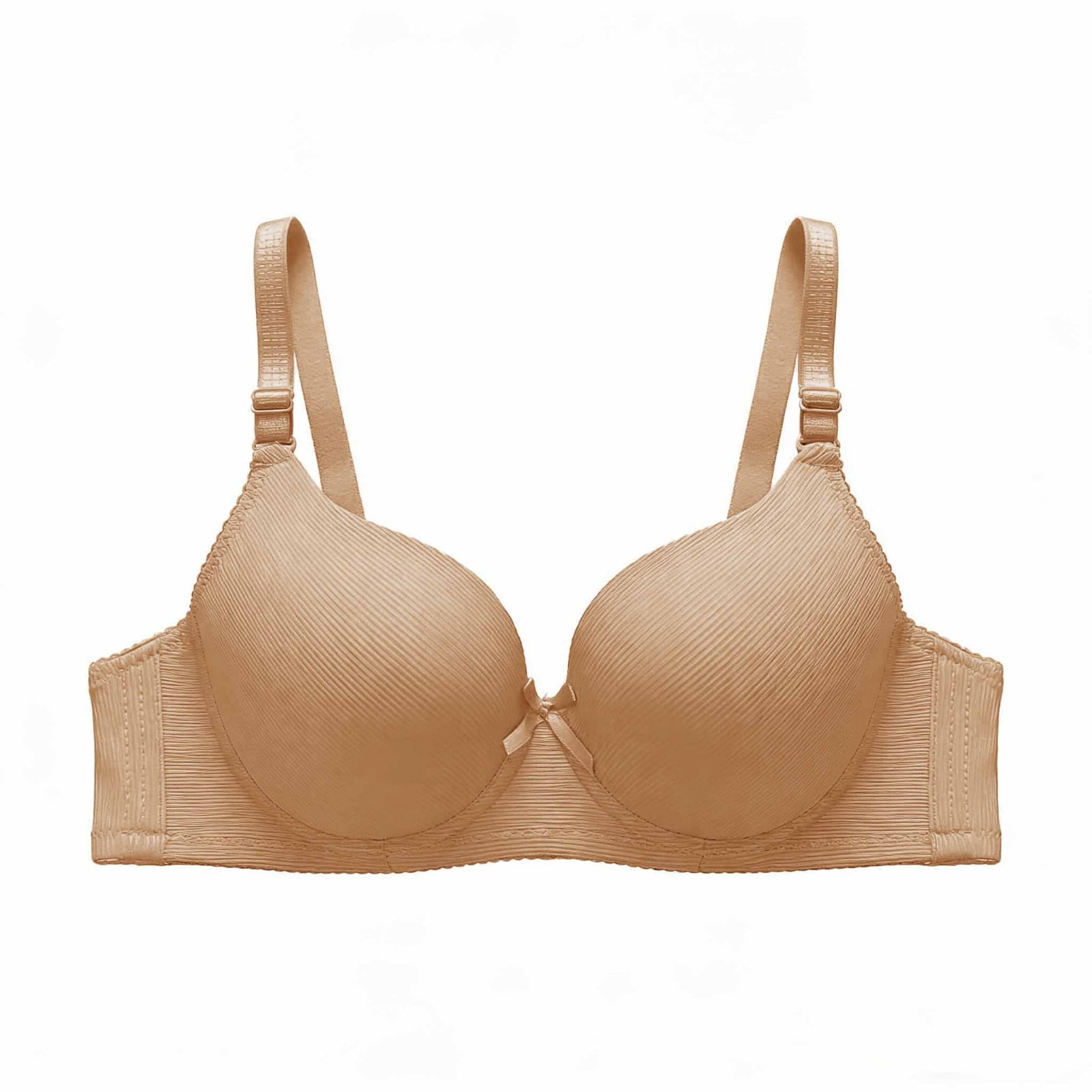 Avirosel Women's Adjustable Gathered Thin Bra, Comfortable Elastic ...