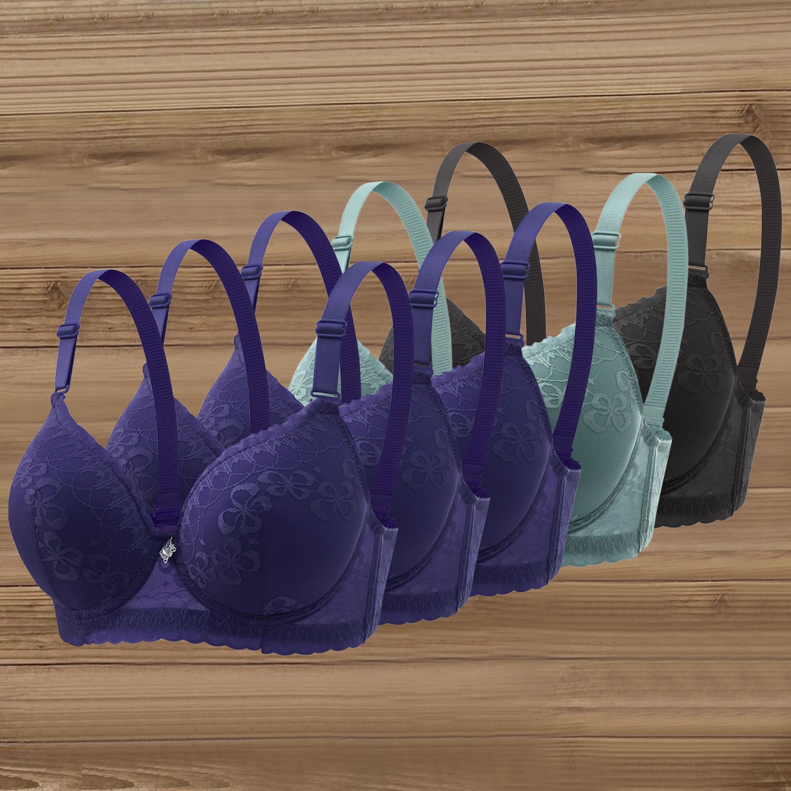 Avirosel Women's Lace Wireless Bra - Comfortable Breathable Underwear ...