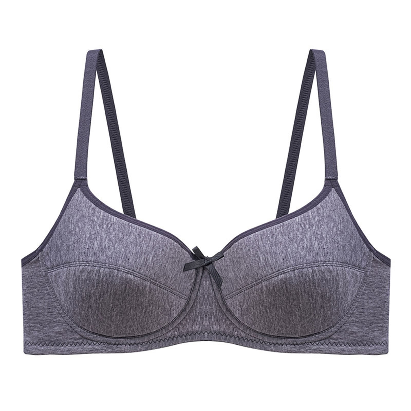 Avirosel Women's Solid-color Underwire Bra, Comfortable Nylon Fabric ...
